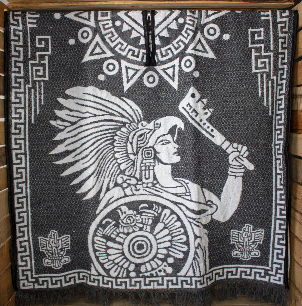 Aztec Warrior Holding Princess